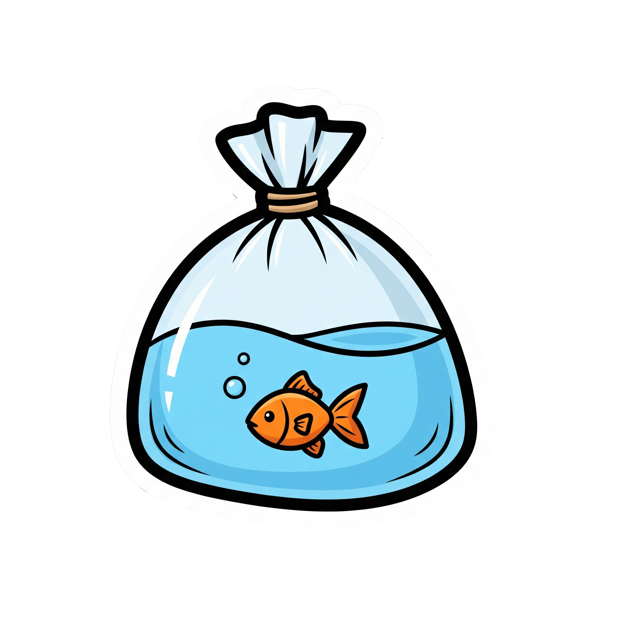 Goldfish in a Bag Sticker