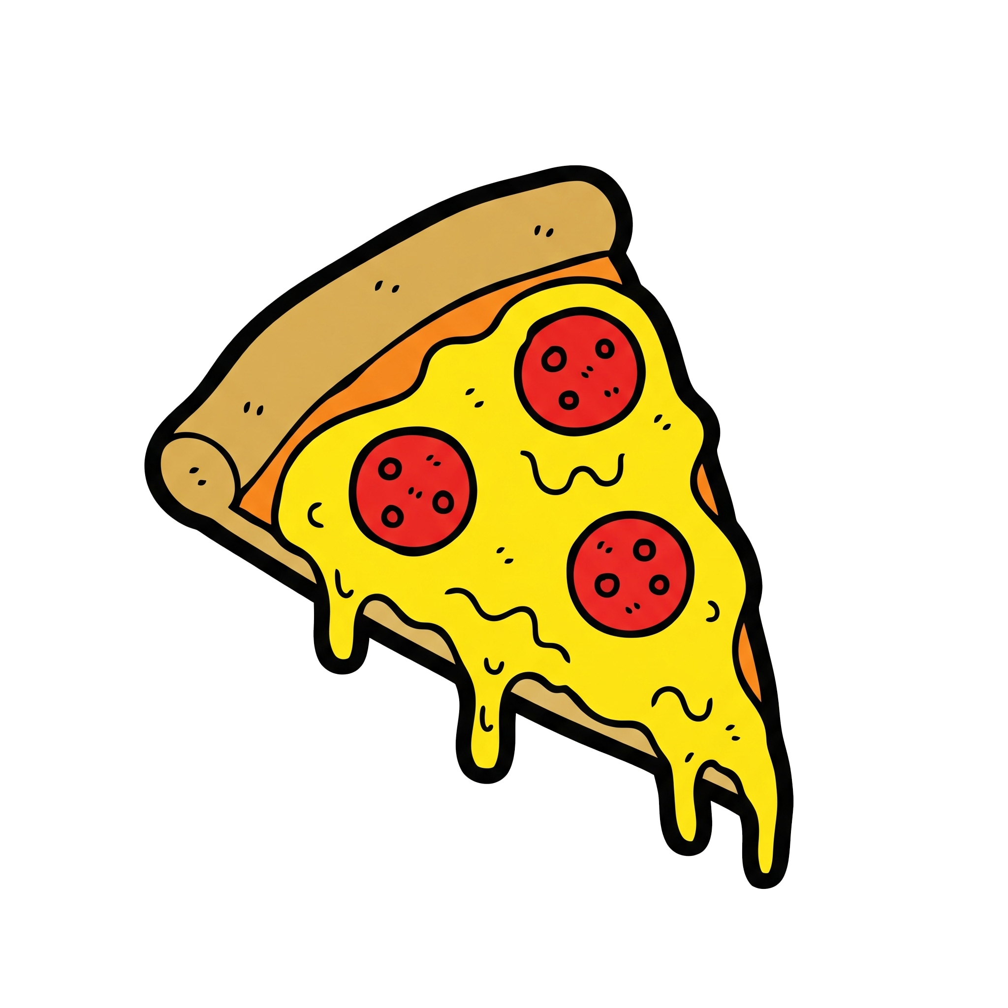 Cheesy Pizza Slice Sticker